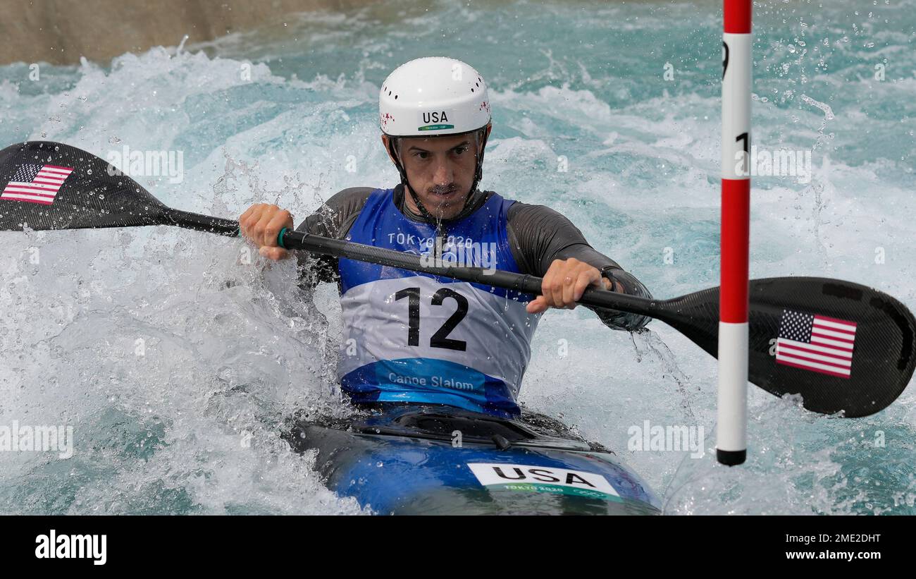 Michal Smolen of the United States competes in the Men's K1 of the ...