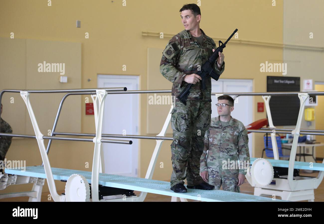 U.S. Army Sgt. 1st Class Jeffrey Baldwin, a member of the 82nd Airborne ...