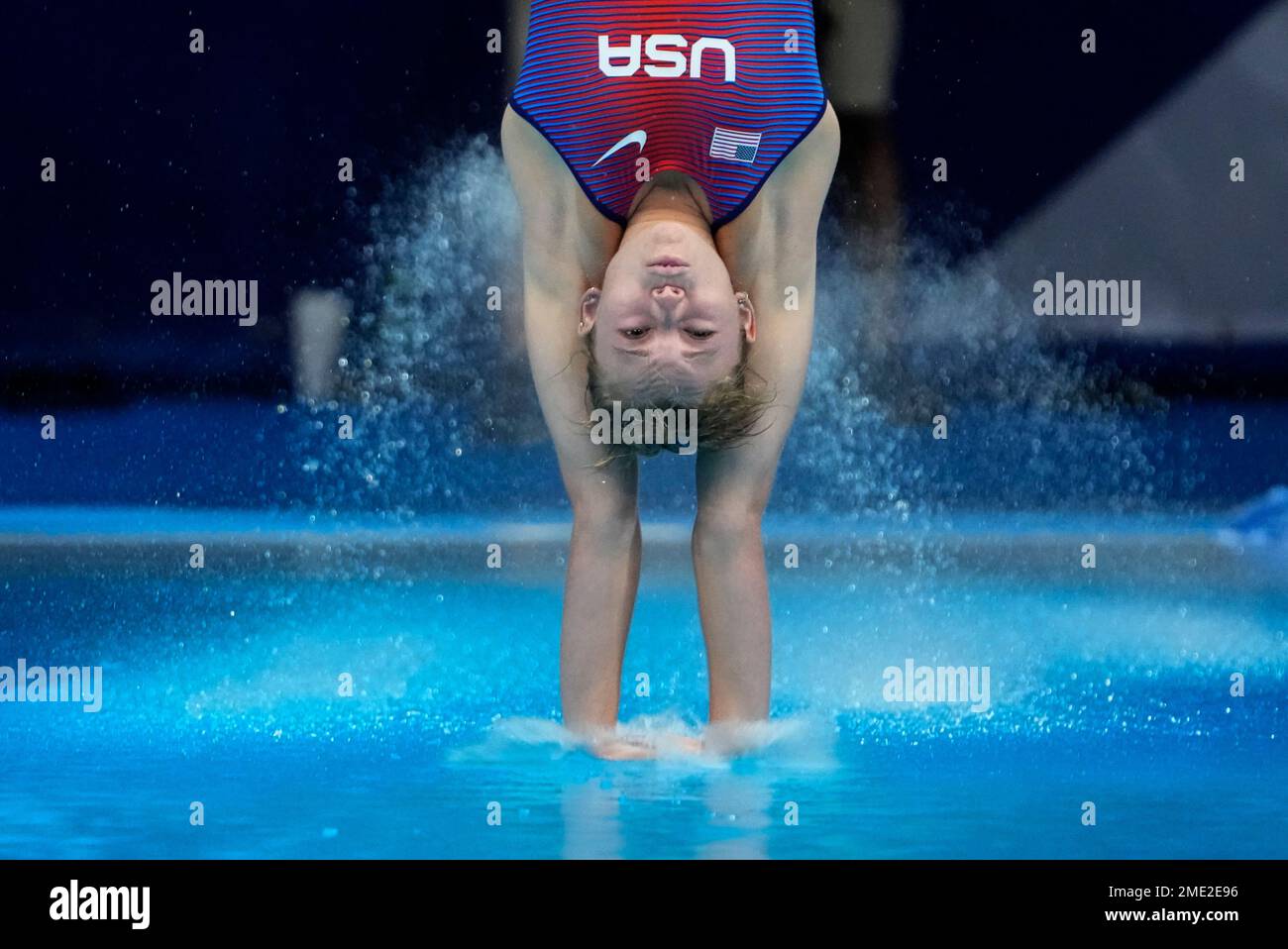 Hailey Hernandez of the United States' competes in women's diving 3m ...