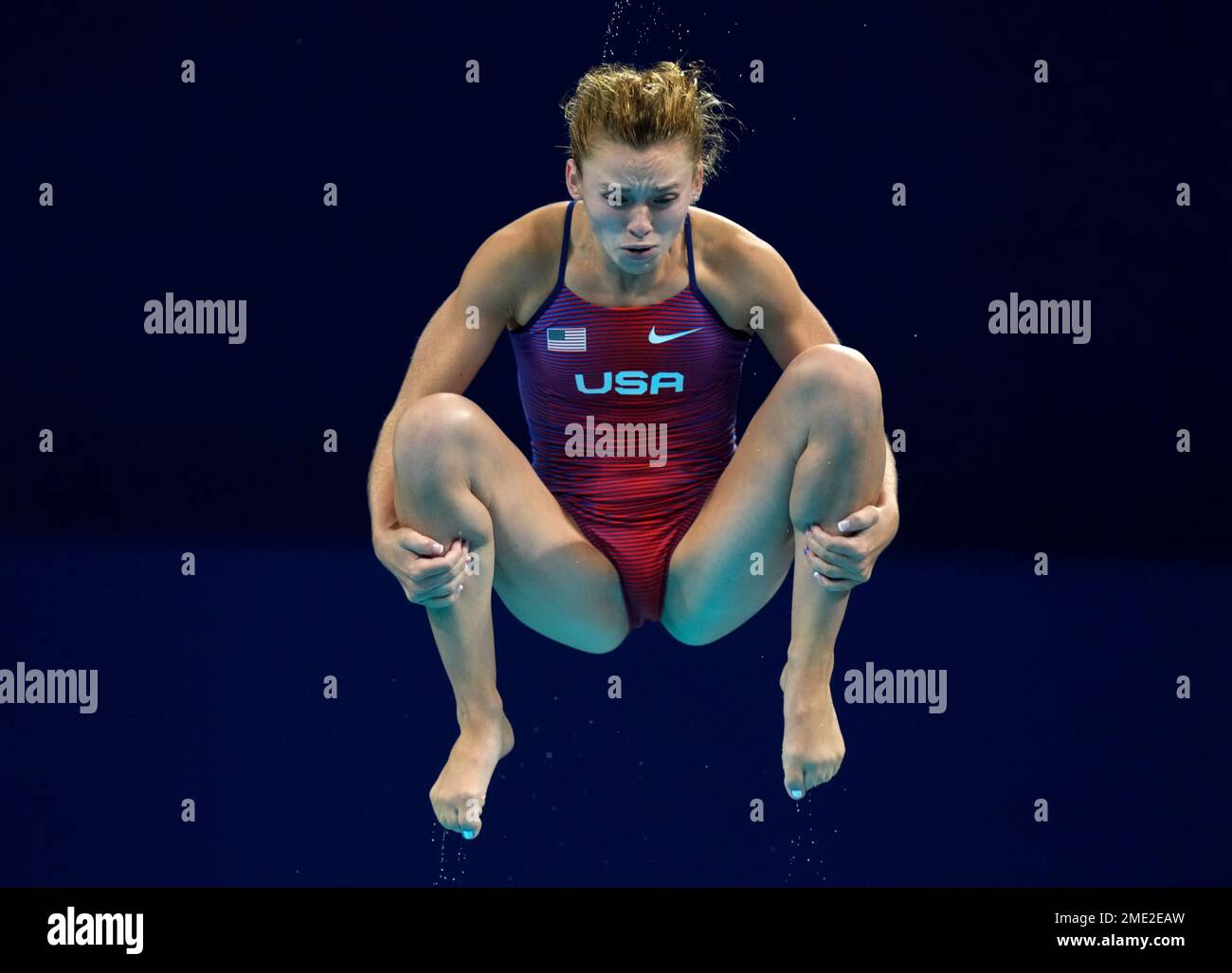 Hailey Hernandez of the United States' competes in women's diving 3m ...