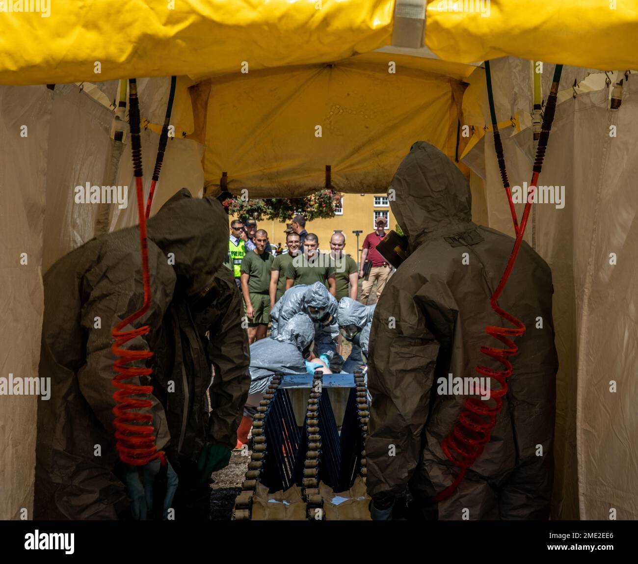 U.S. Marines with Marine Corps Recruit Depot (MCRD) San Diego, Western ...