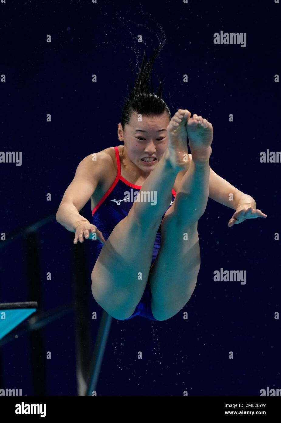 Sayaka Mikami of Japan competes in women's diving 3m springboard ...