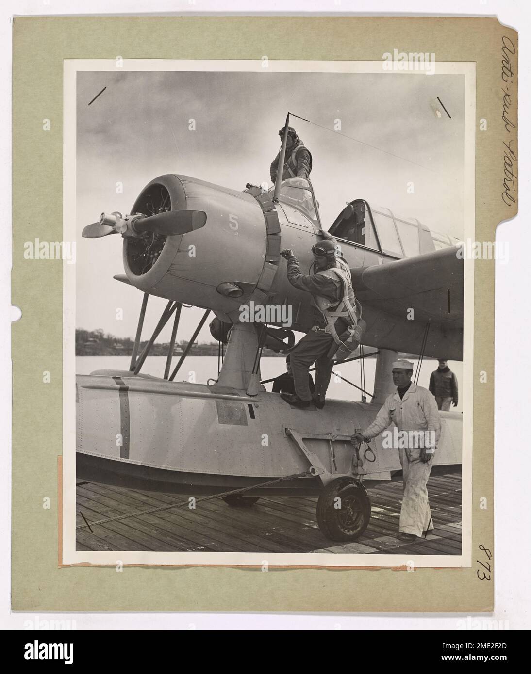 U.S. Coast Guard pilots prepare for an anti-submarine patrol, tasked ...