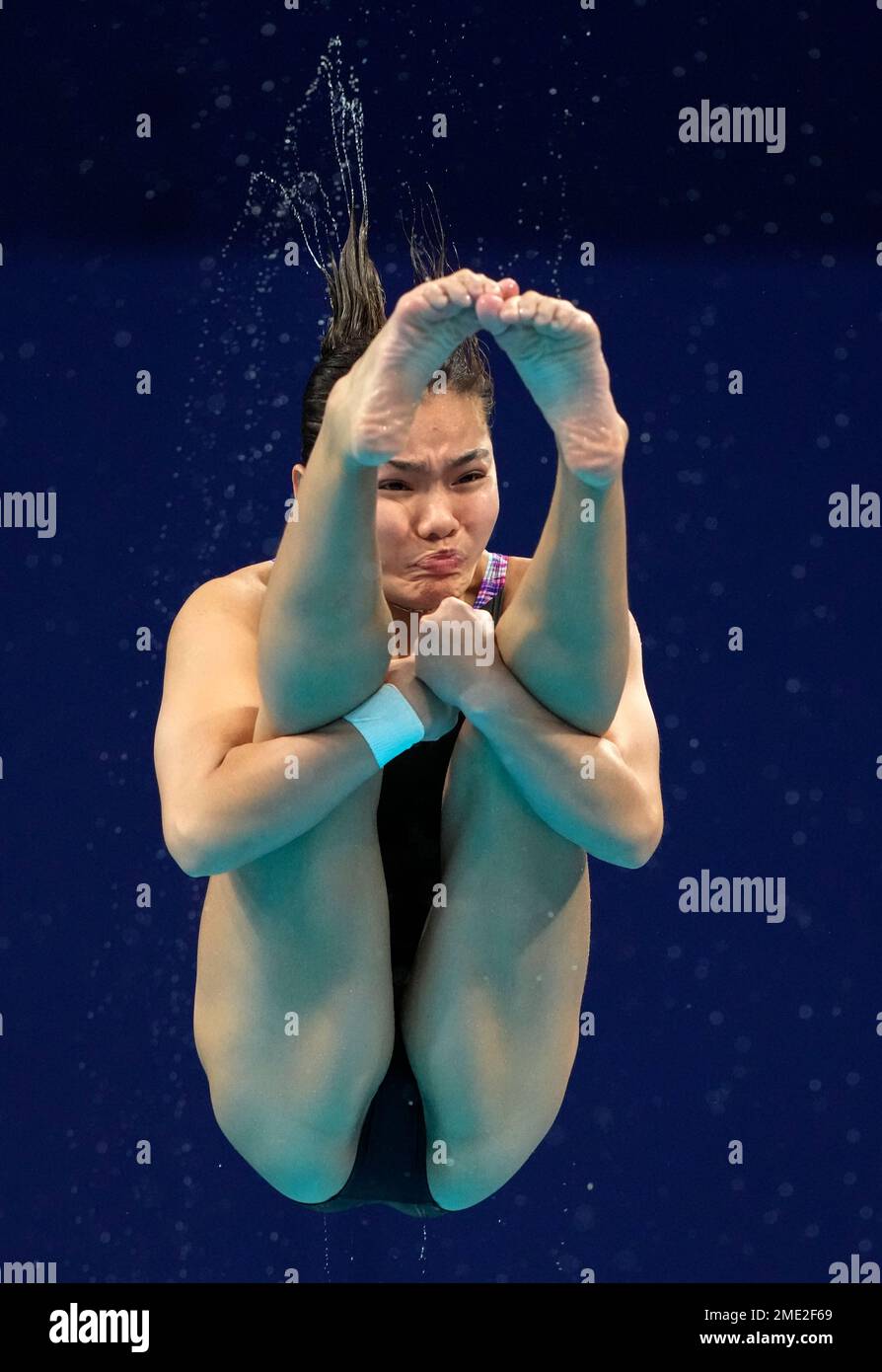 Nur Dhabitah Sabri of Malaysia competes in women's diving 3m ...