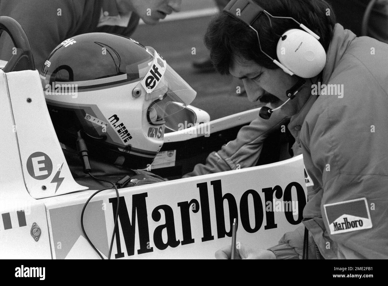 Michel Fert e at the inaugural Formula 3000 race, the 1985 BRDC ...