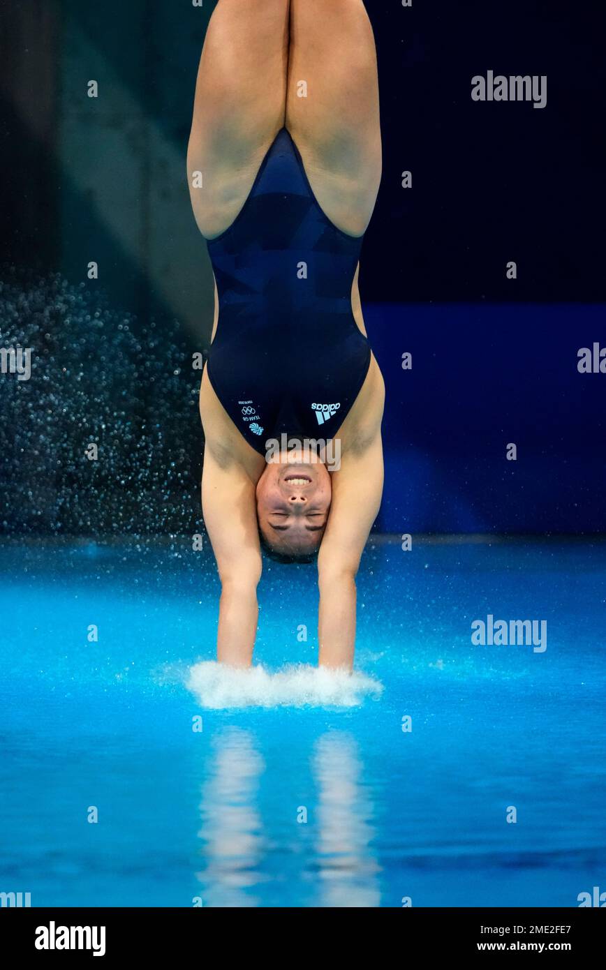 Scarlett Mew Jensen of Britain competes in women's diving 3m ...