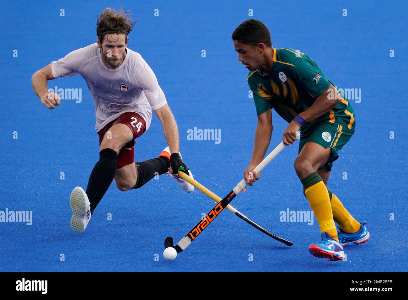 Canada's James Alexander Paget Kirkpatrick (24) attempts a steal on ...