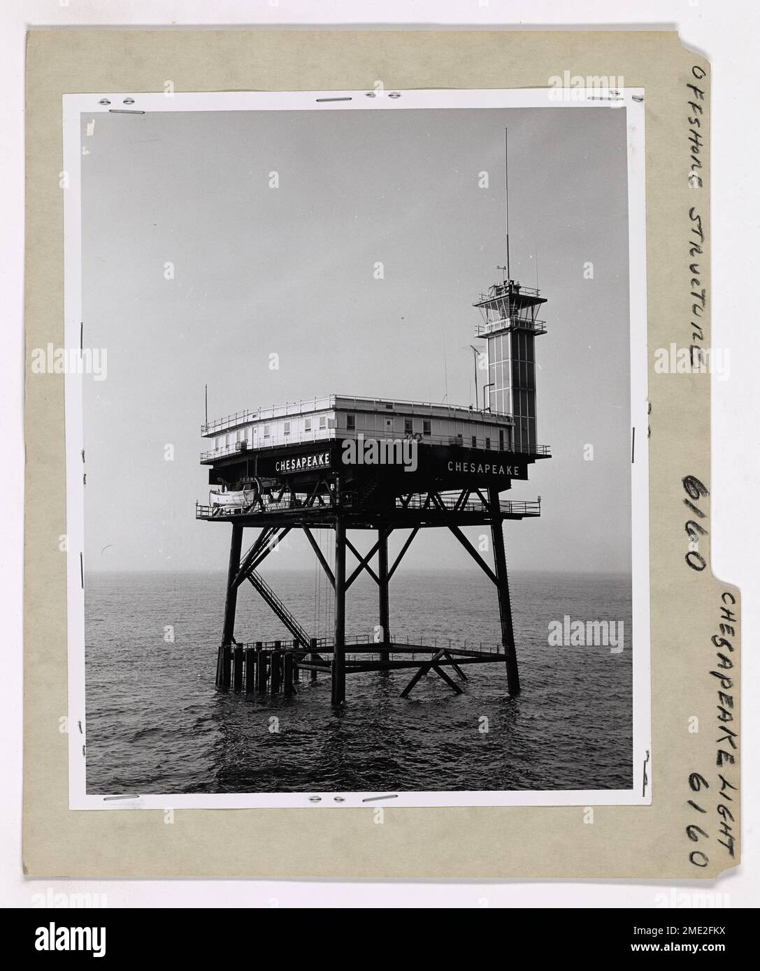 The Chesapeake offshore light structure was installed to replace the ...