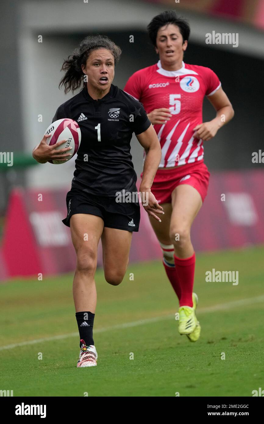 New Zealand's Ruby Tui outpaces Russian Olympic Committee's Baizat ...