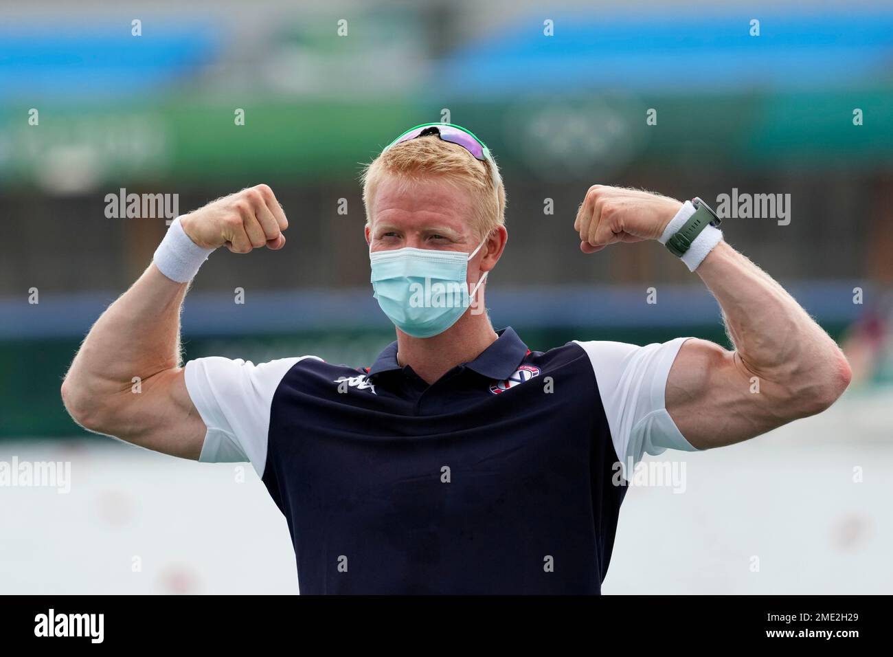 Silver medalist Kjetil Borch of Norway celebrates during the medal ...