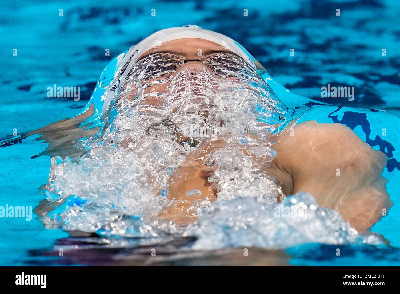 Evgeny Rylov, of Russian Olympic Committee, swims in the men's 200 ...