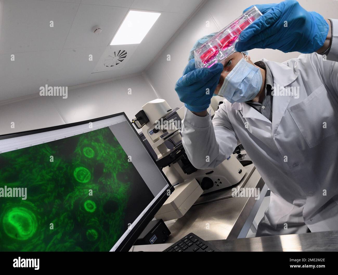 The opening ceremony of the GMP-laboratory of cellular technologies at the Medical Radiological ...