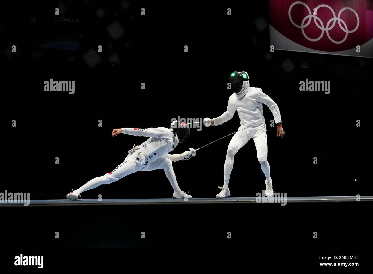 Kazuyasu Minobe of Japan, left, and Yeisser Ramirez of the United ...