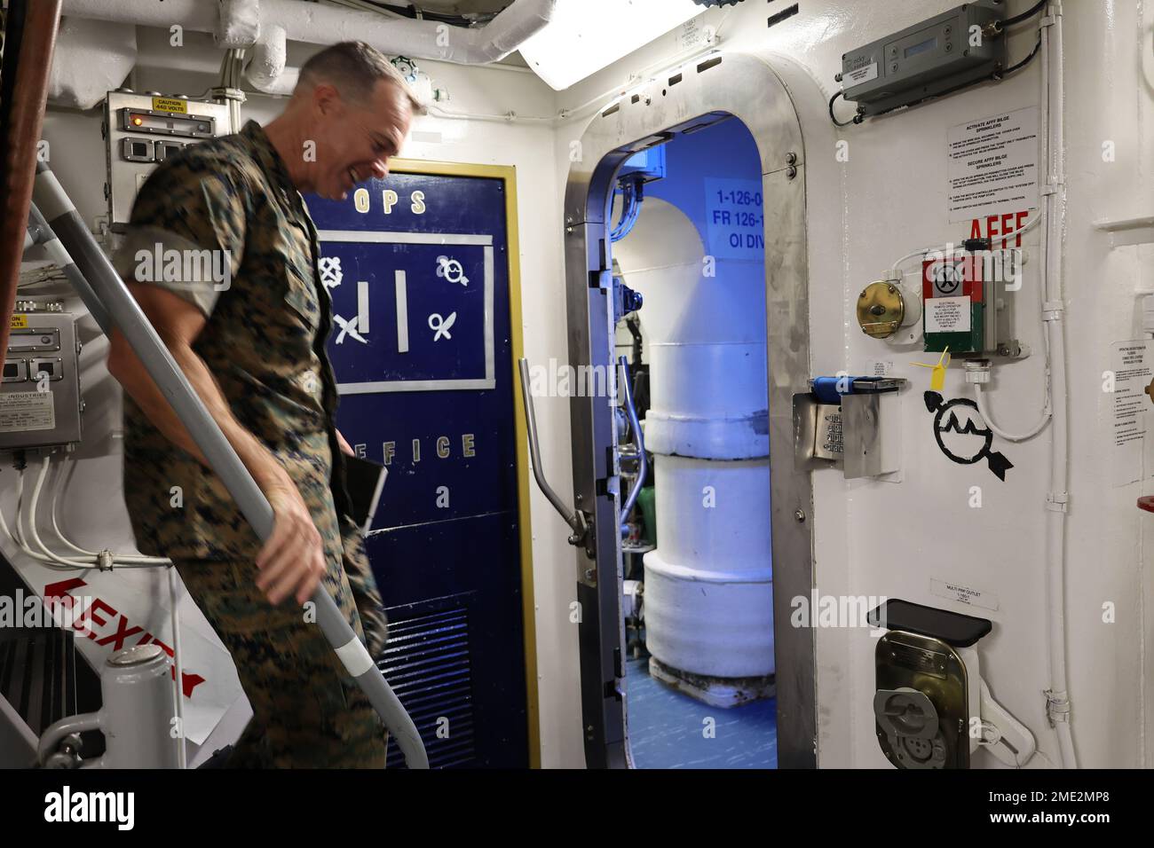 220727-N-RV233-0002 USS Wayne E. Meyer (DDG-108) hosts 3rd Marine ...