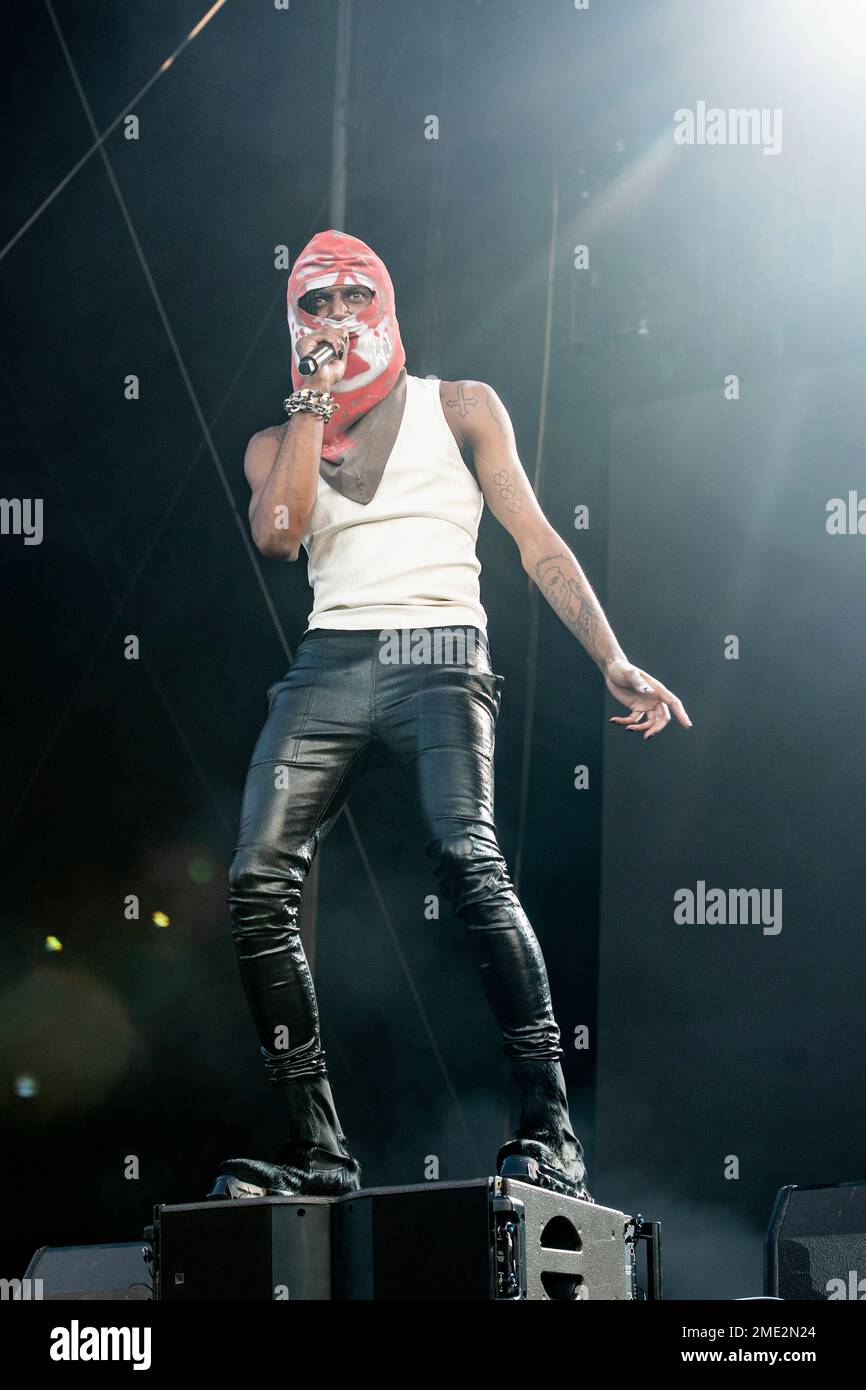 Playboi Carti performs on day one of the Lollapalooza Music Festival on ...