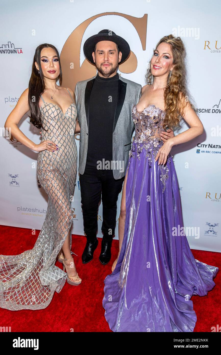 Los Angeles, USA. 22nd Jan, 2023. Designer Anna Gupta, Ivan Arce ...