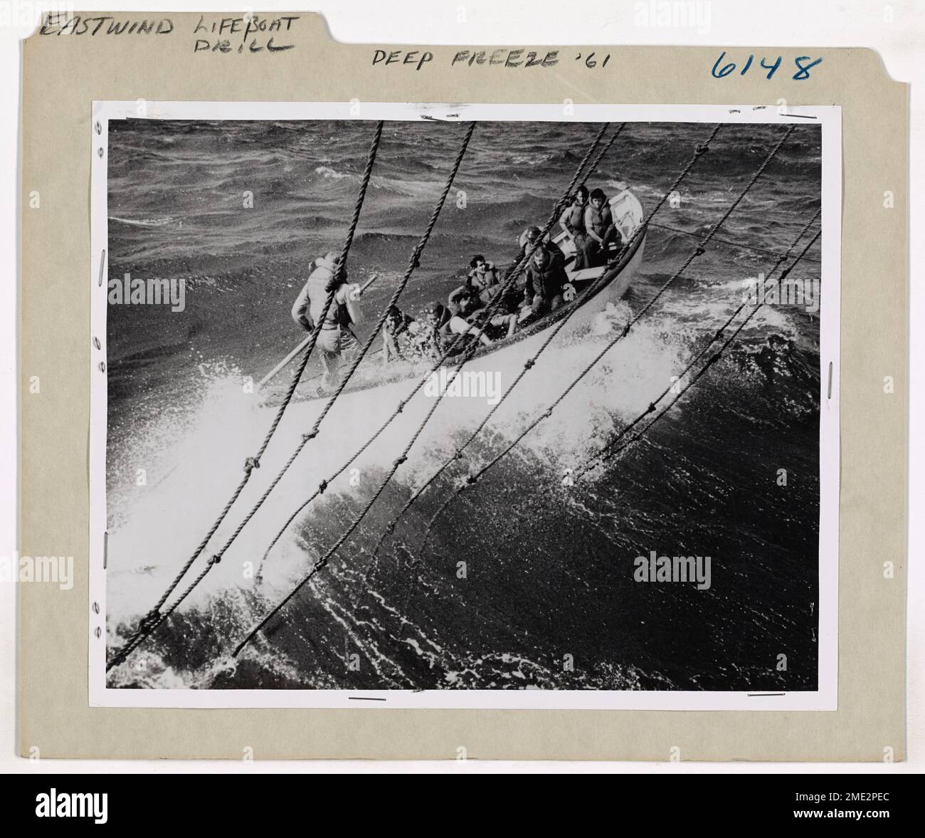 A motor surfboat is launched from the U.S. Coast Guard icebreaker ...