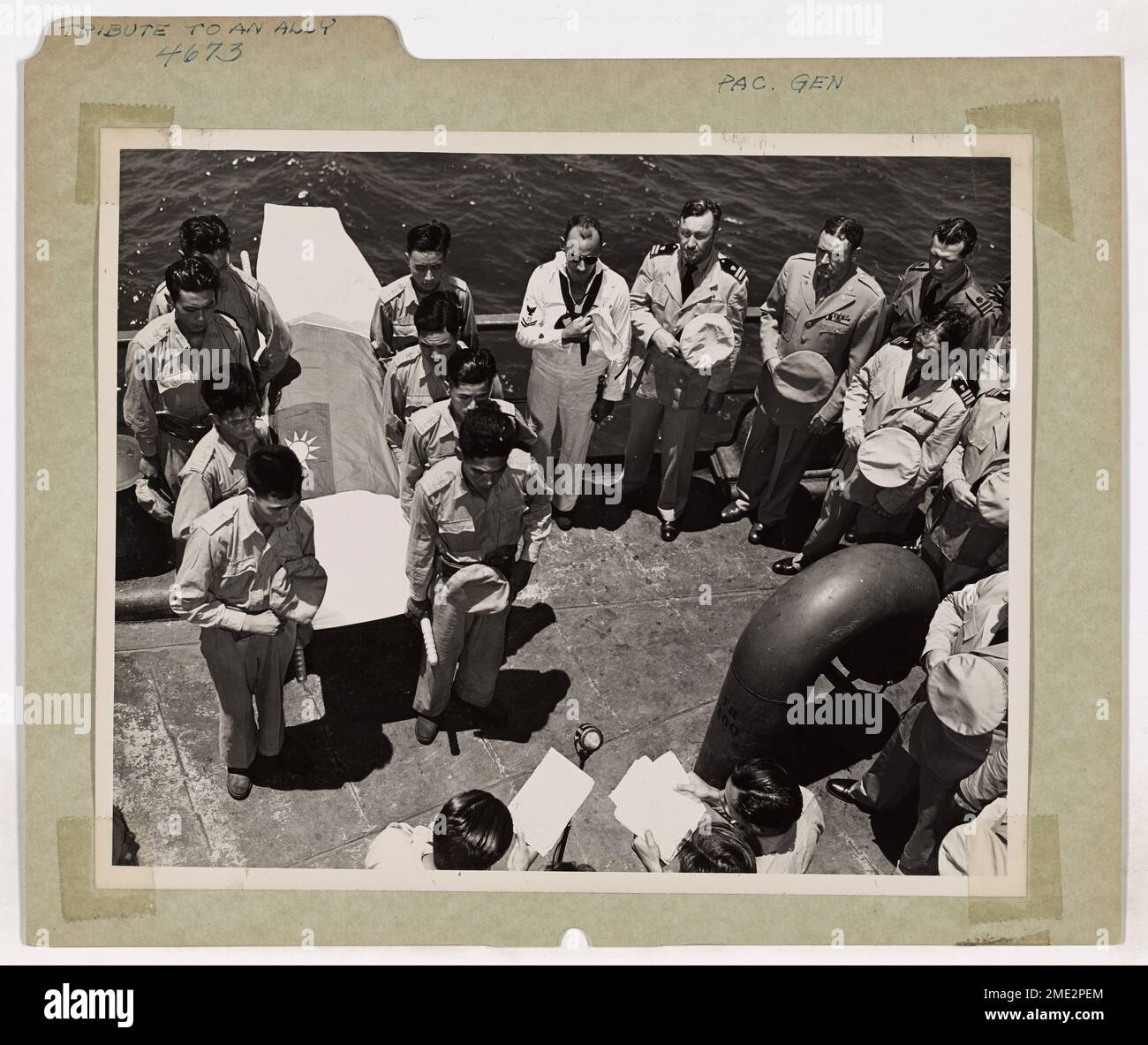 Tribute To An Ally. This image depicts the last tribute to a chinese ...