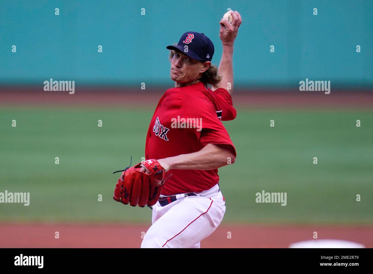 Boston Red Sox starting pitcher Garrett Richards at Fenway Park ... Boston Red Sox starting pitcher Garrett Richards at Fenway Park ...