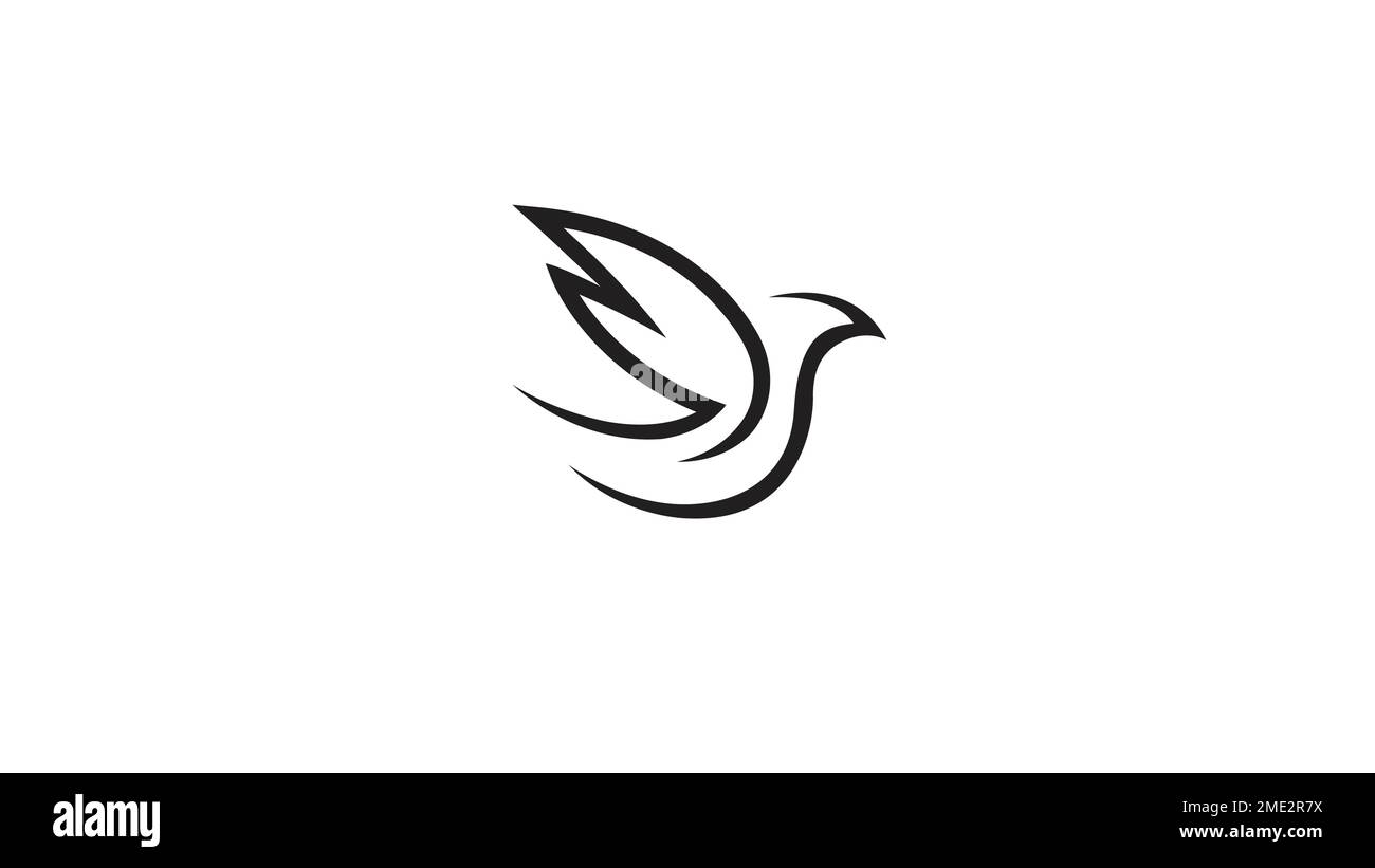 Abstract Dove Pigeon Wings Lines Logo Vector Stock Vector Image & Art ...