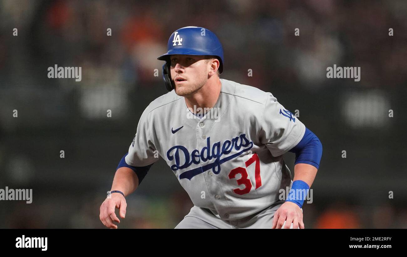 Los Angeles Dodgers' Luke Raley against the San Francisco Giants during ...