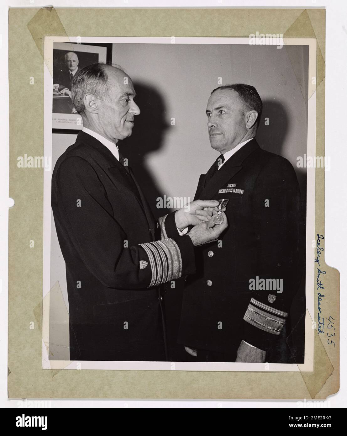 Rear Admiral Edward H. 'Iceberg' Smith, Commander of the Greenland ...