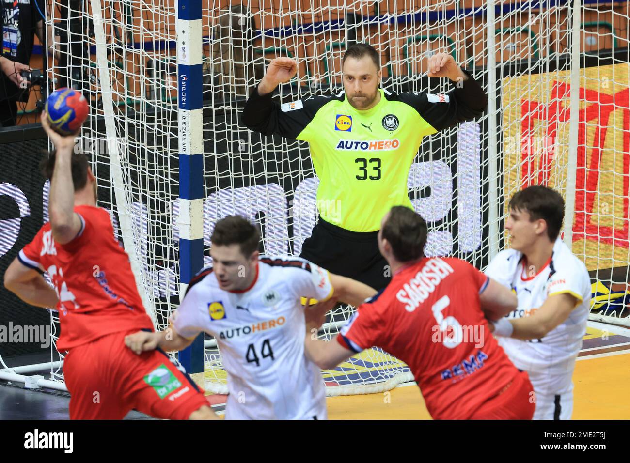 Kattowitz, Poland. 23rd Jan, 2023. Handball: World Cup, Germany ...