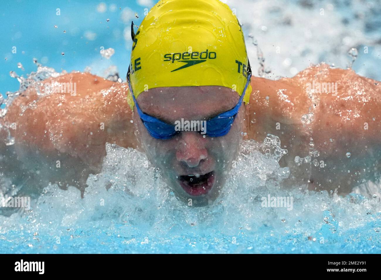 Matthew Temple of Australia swims in a heat of the men's 100-meter ...