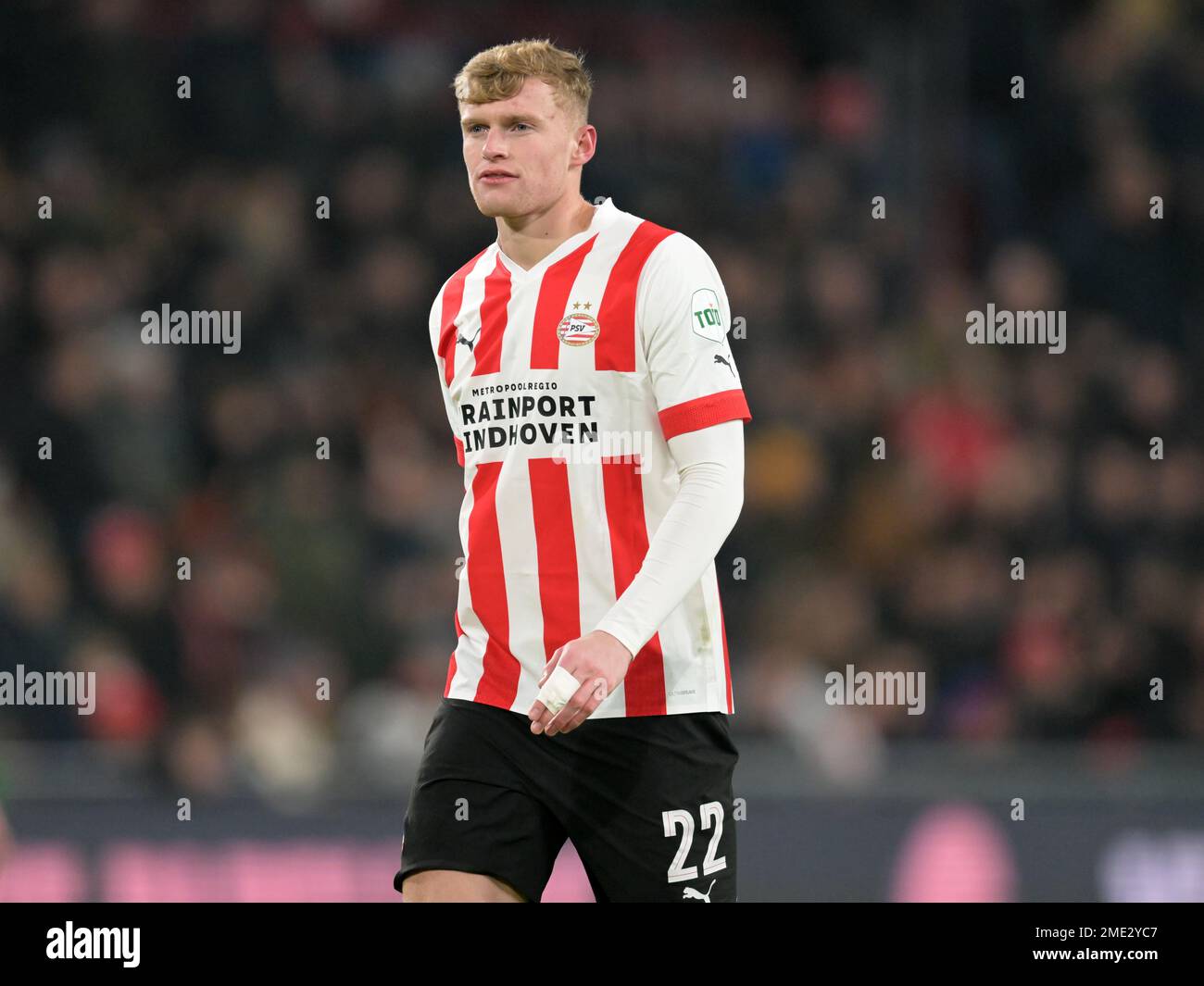 EINDHOVEN - Jarrad Branthwaite of PSV Eindhoven during the Dutch ...