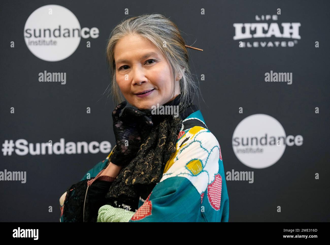 Gabrielle Chan, a cast member in "The Accidental Getaway Driver," poses ...