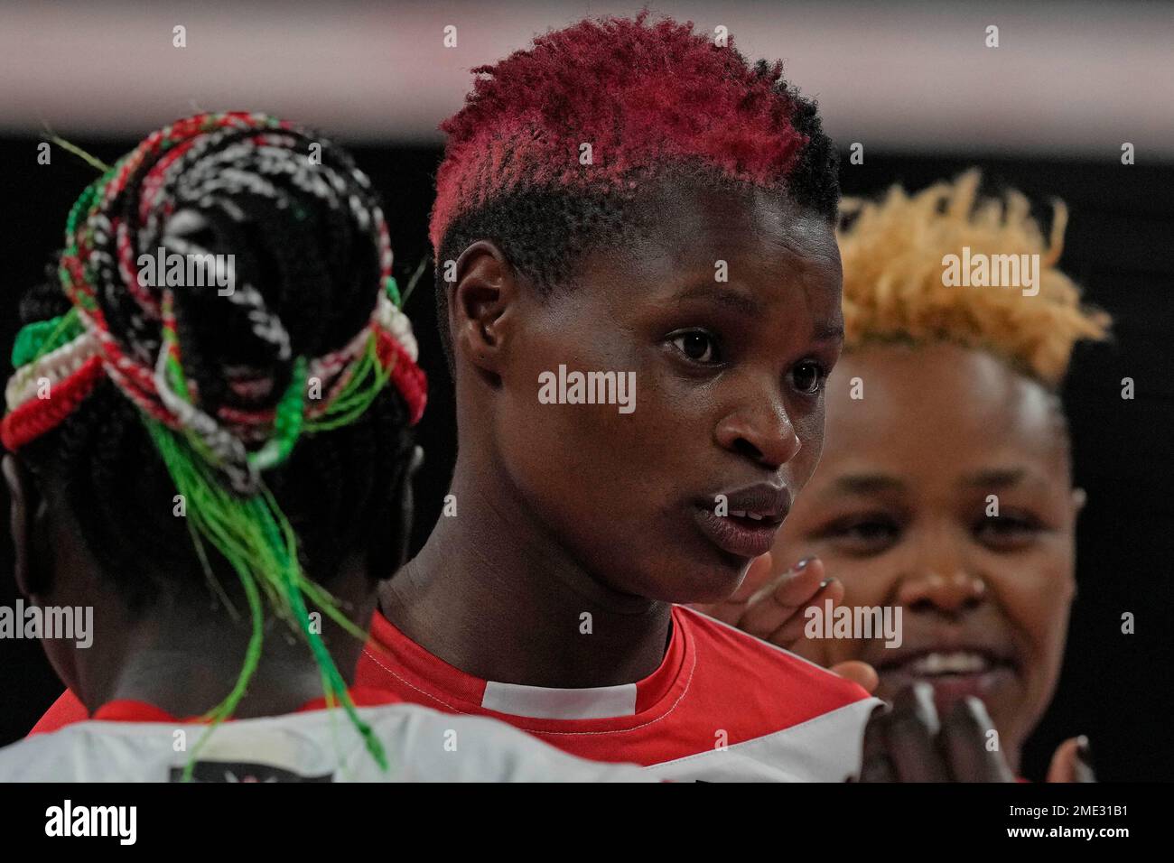 Kenya's Leonida Kasaya, from left, Kenya's Lorine Chebet Kaei and Kenya ...