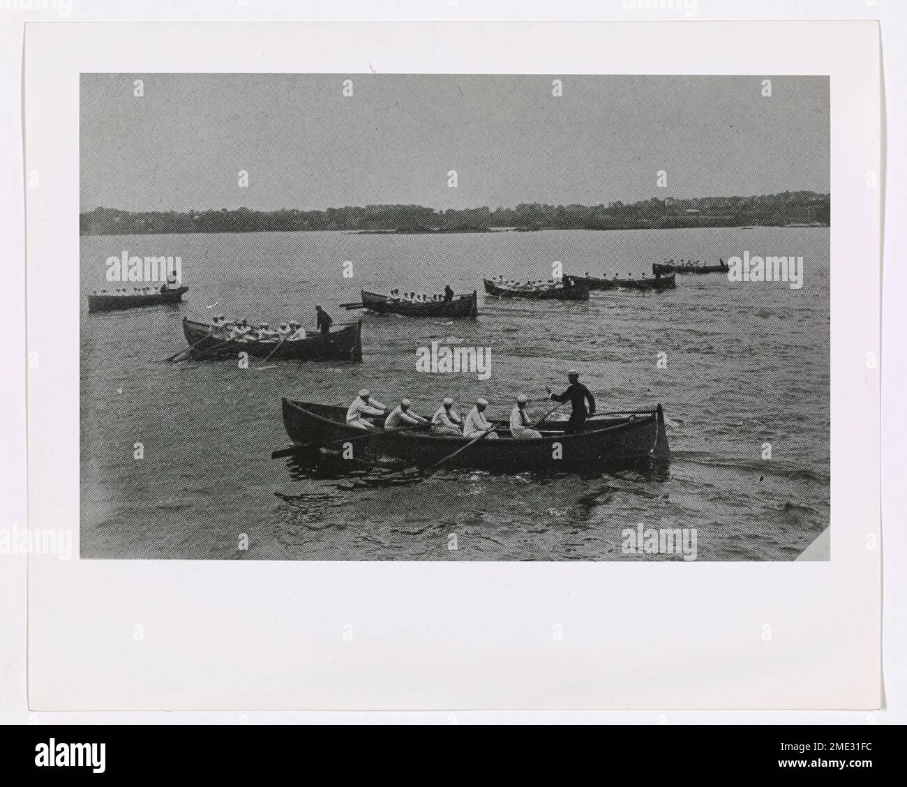 A World War I-era boat drill is conducted at the U.S. Coast Guard ...