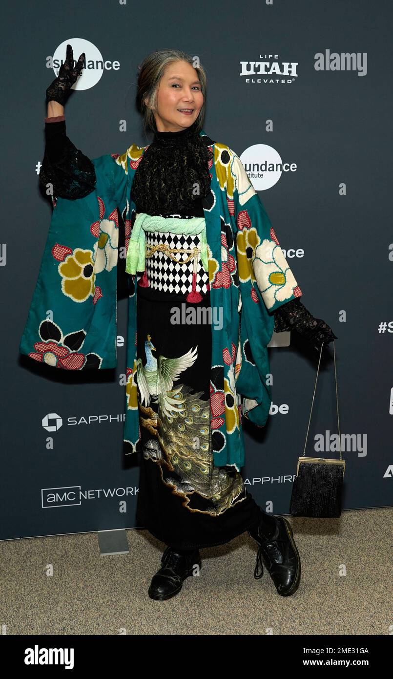 Gabrielle Chan, a cast member in "The Accidental Getaway Driver," poses ...