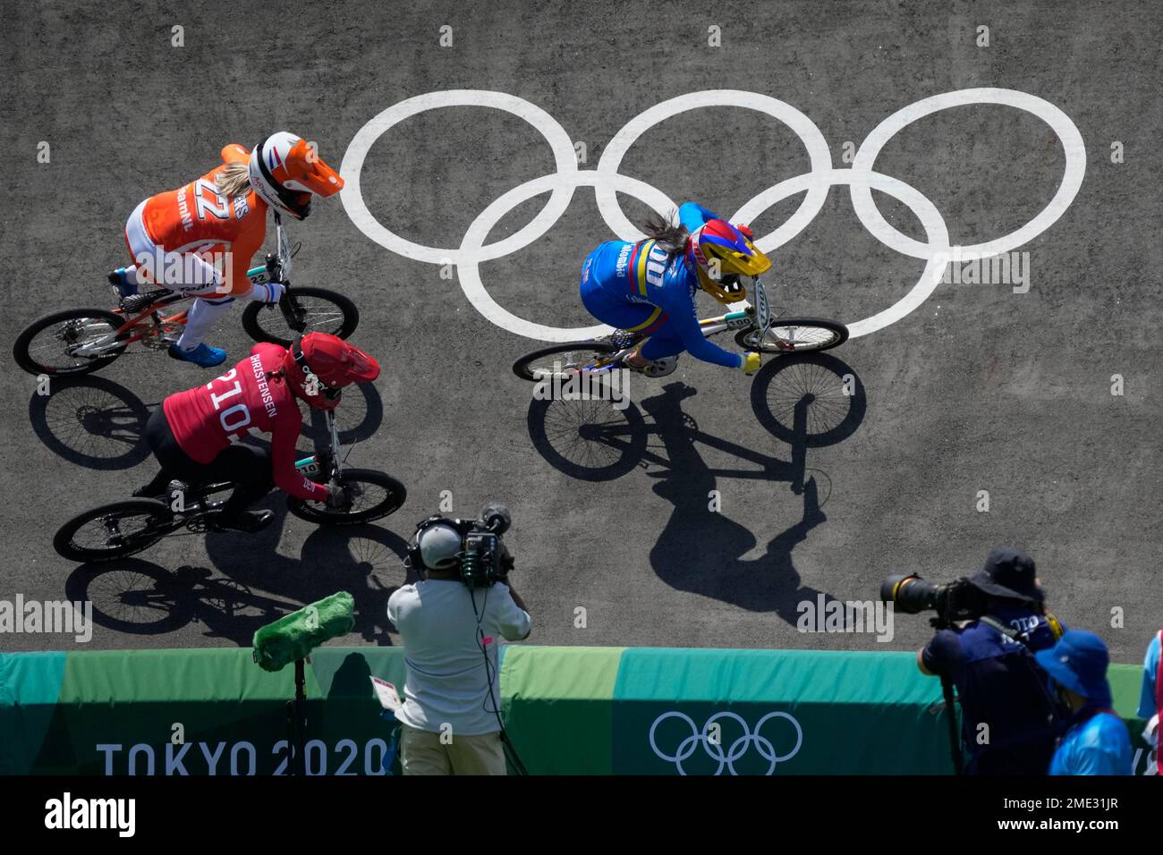 From left, Merel Smulders of the Netherlands, Simone Christensen of ...