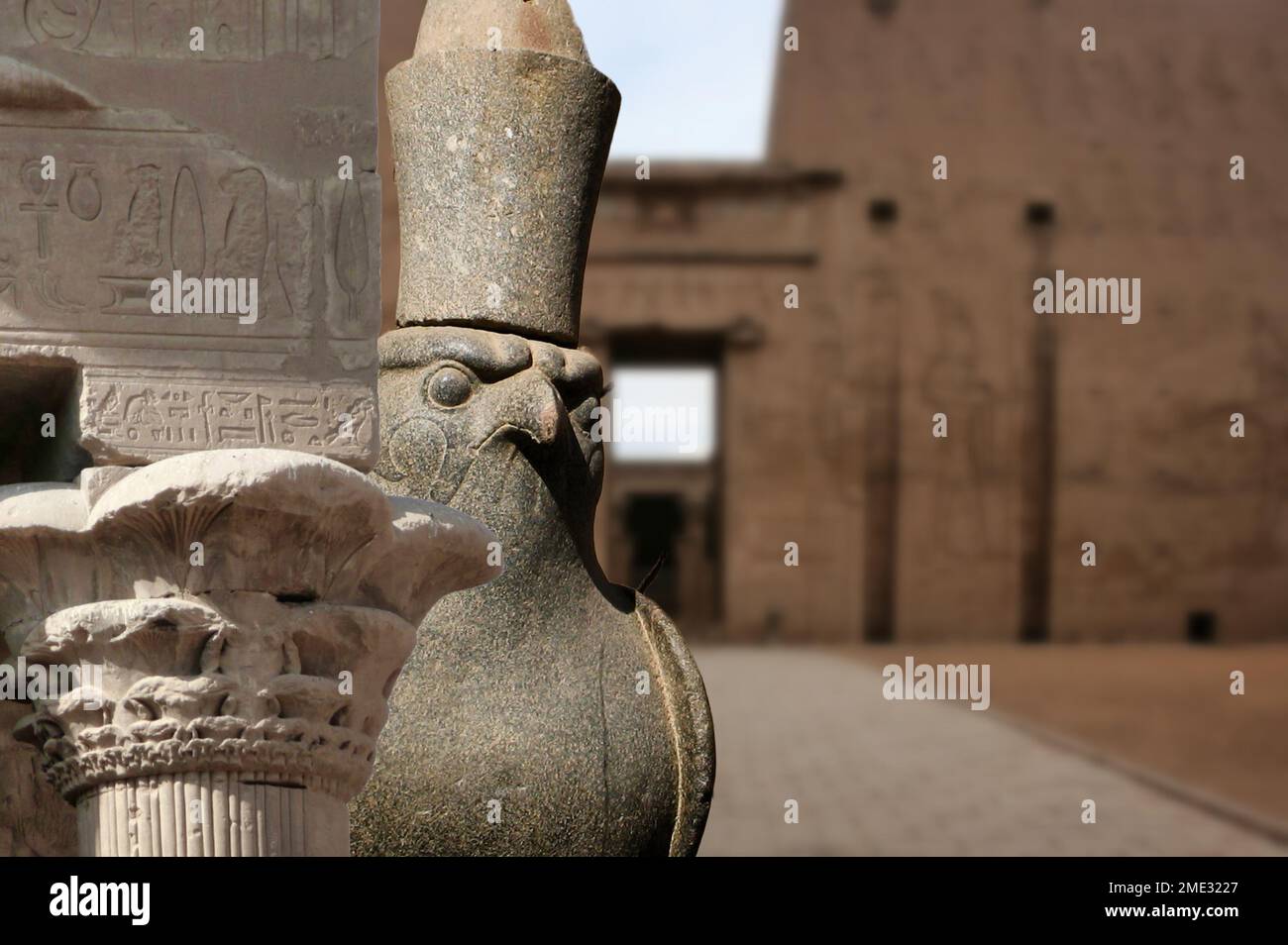 The Temple of Horus in Edfu, a place dedicated to the son of Osiris and ...