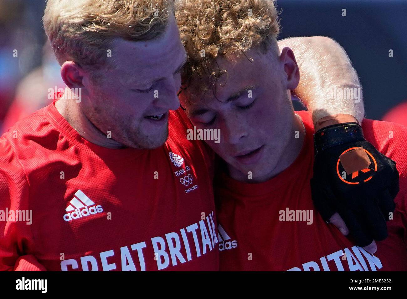 Britain's Rupert Scott Shipperley, left, and Jacob Benjamin Draper ...