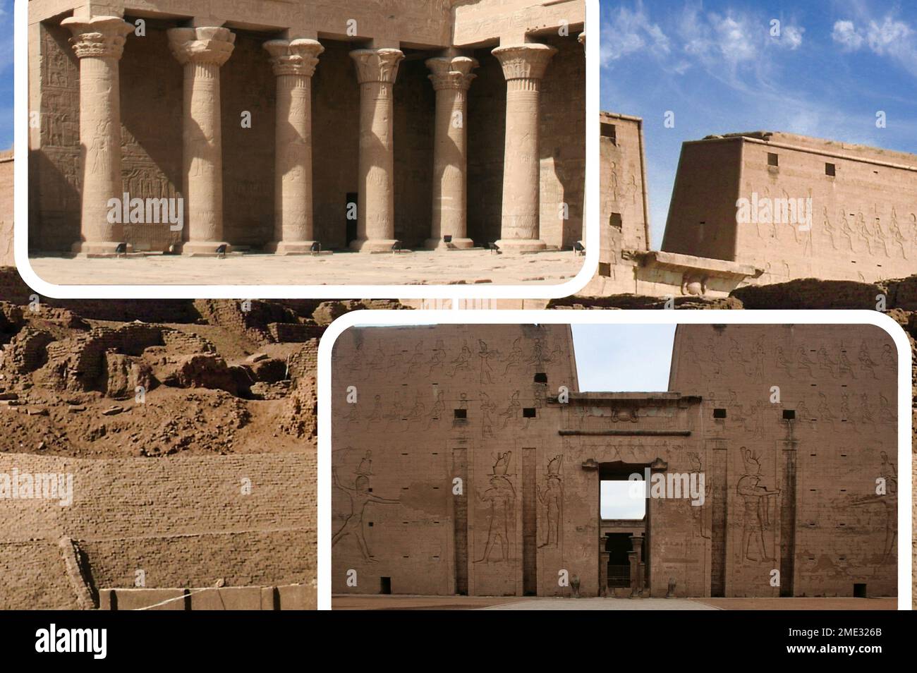The Temple of Horus in Edfu, a place dedicated to the son of Osiris and ...