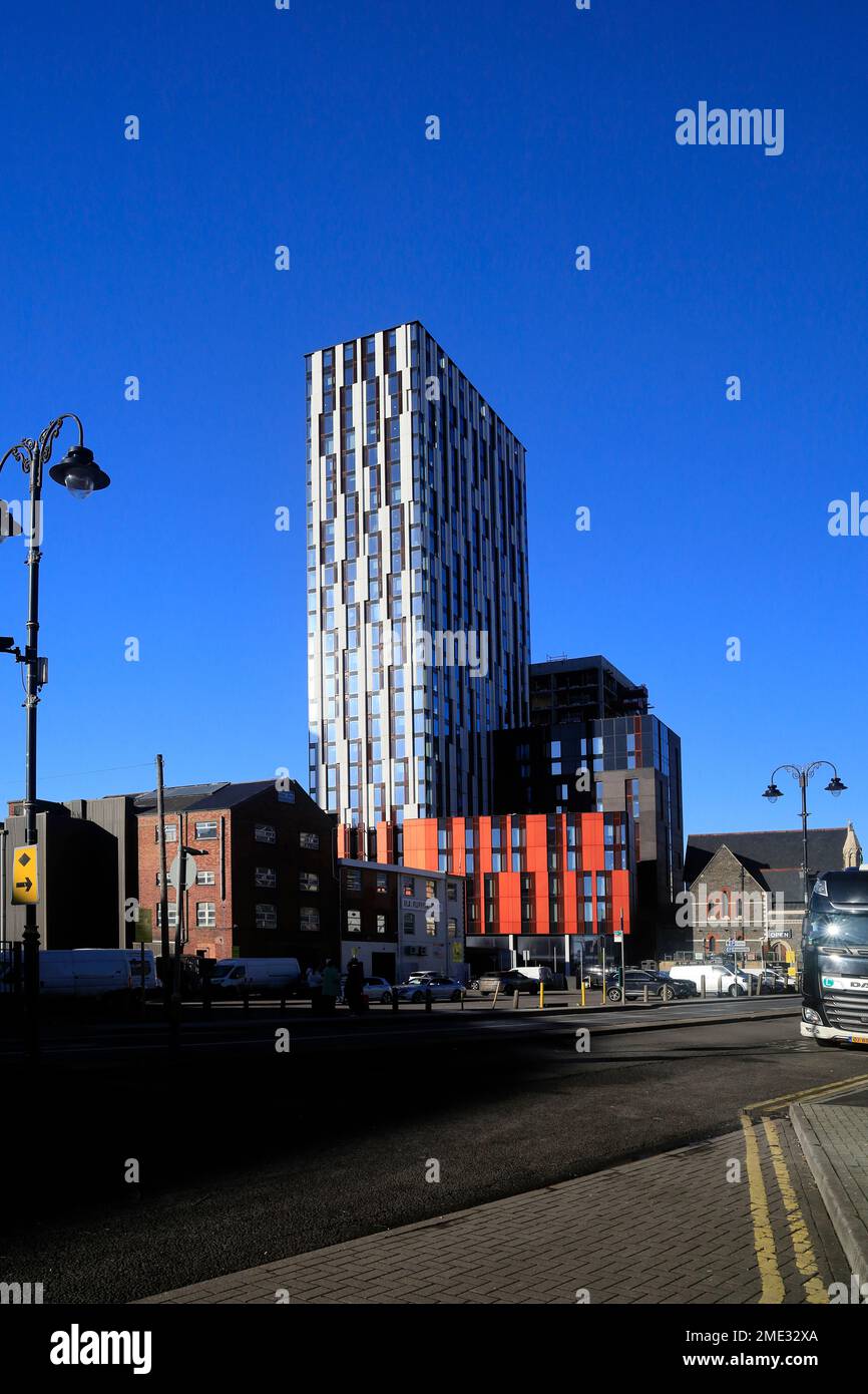 Attractive high Rise building, Cardiff Centre, taken January 2023 ...
