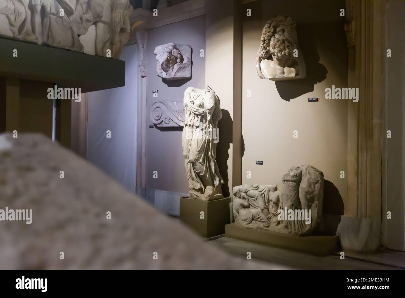 Antique sculptures, reliefs and statues in Istanbul Archeology Museum ...