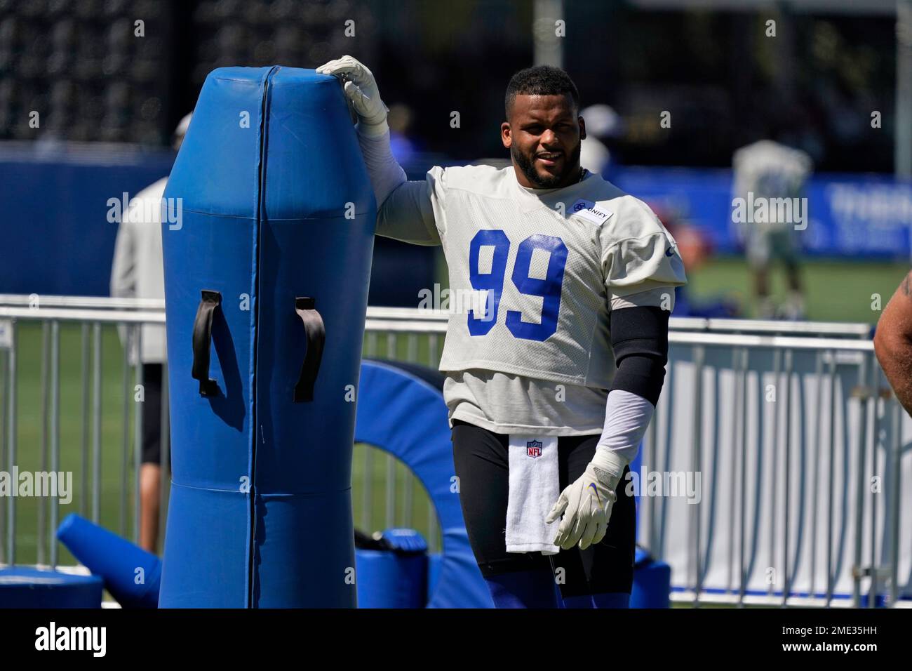 Los Angeles Rams defensive end Aaron Donald (99) during an NFL football ...