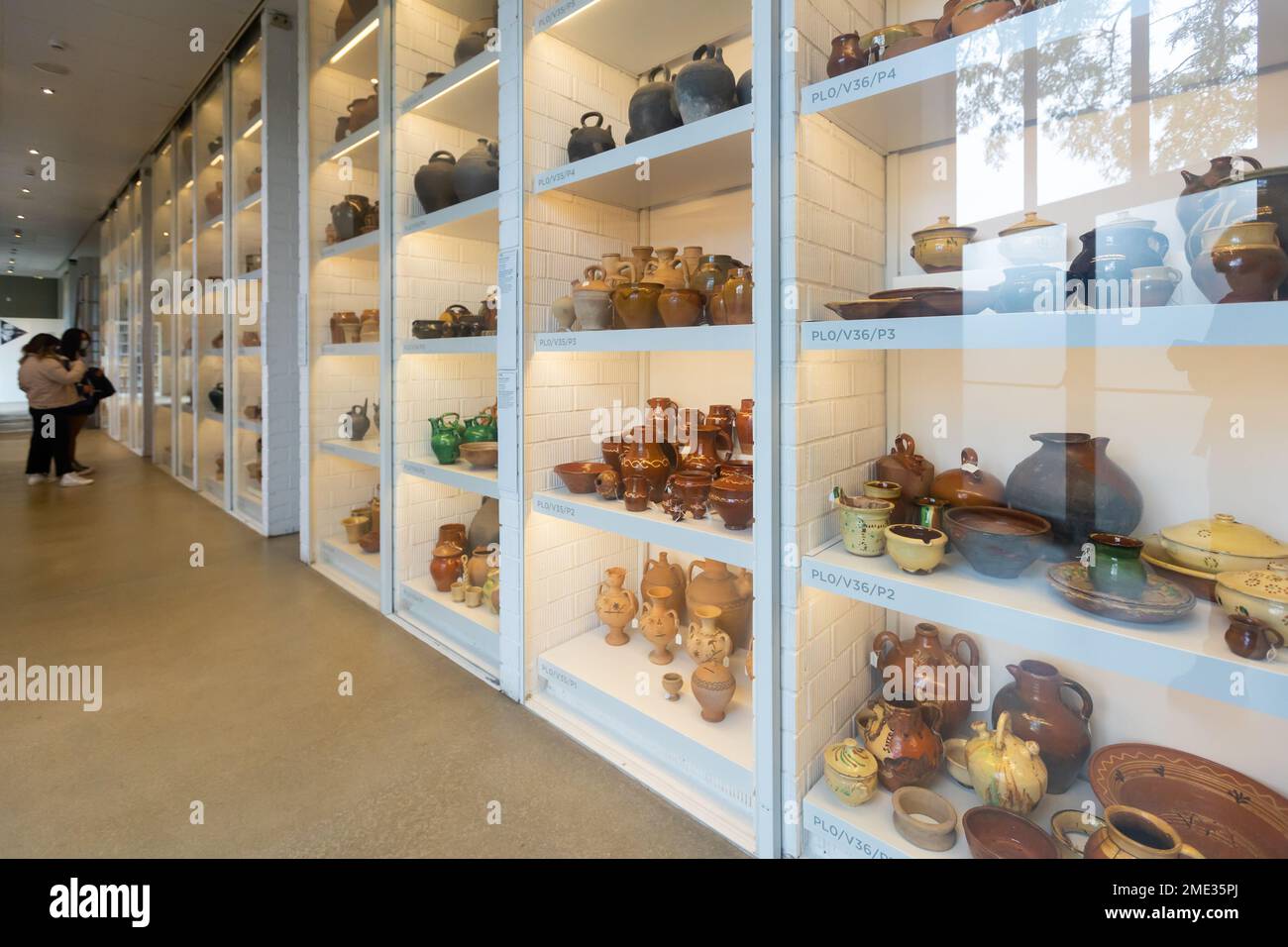 Kitchen utensils exposition in Ethnology Museum, Barcelona Stock Photo ...