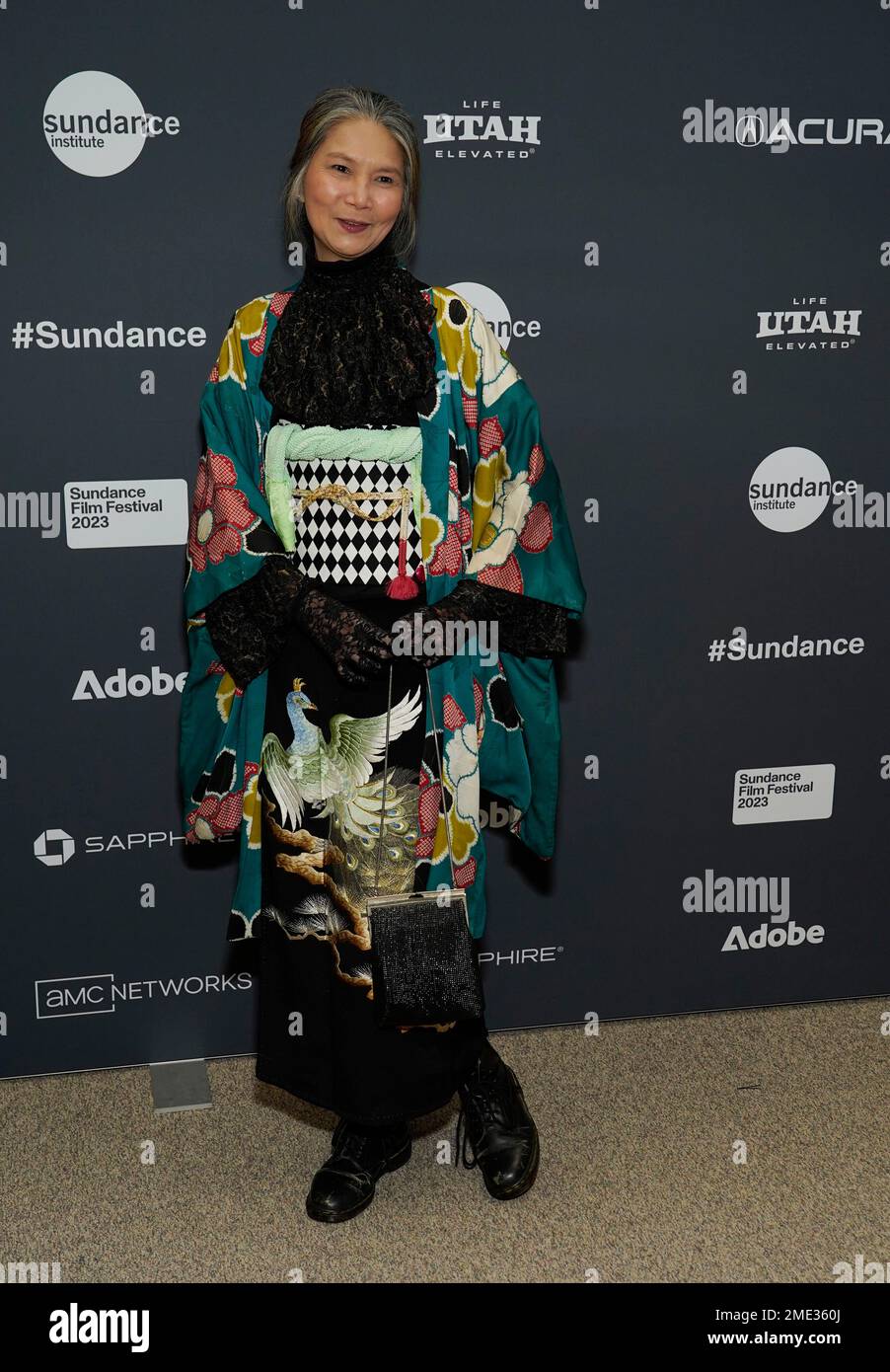 Gabrielle Chan poses at the premiere of "The Accidental Getaway Driver ...