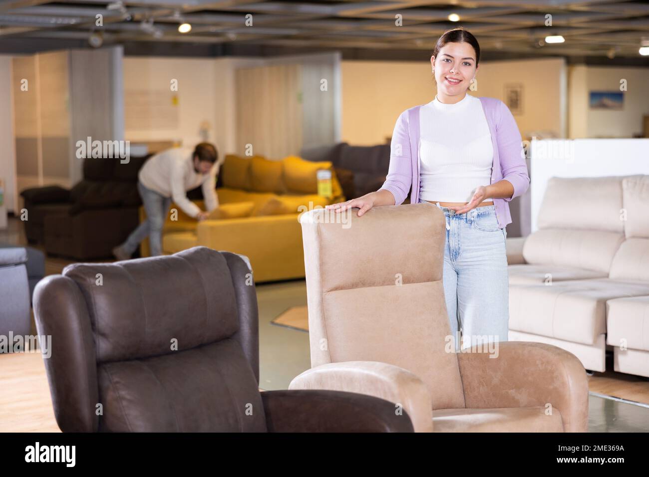Lady saleswoman hi-res stock photography and images - Alamy