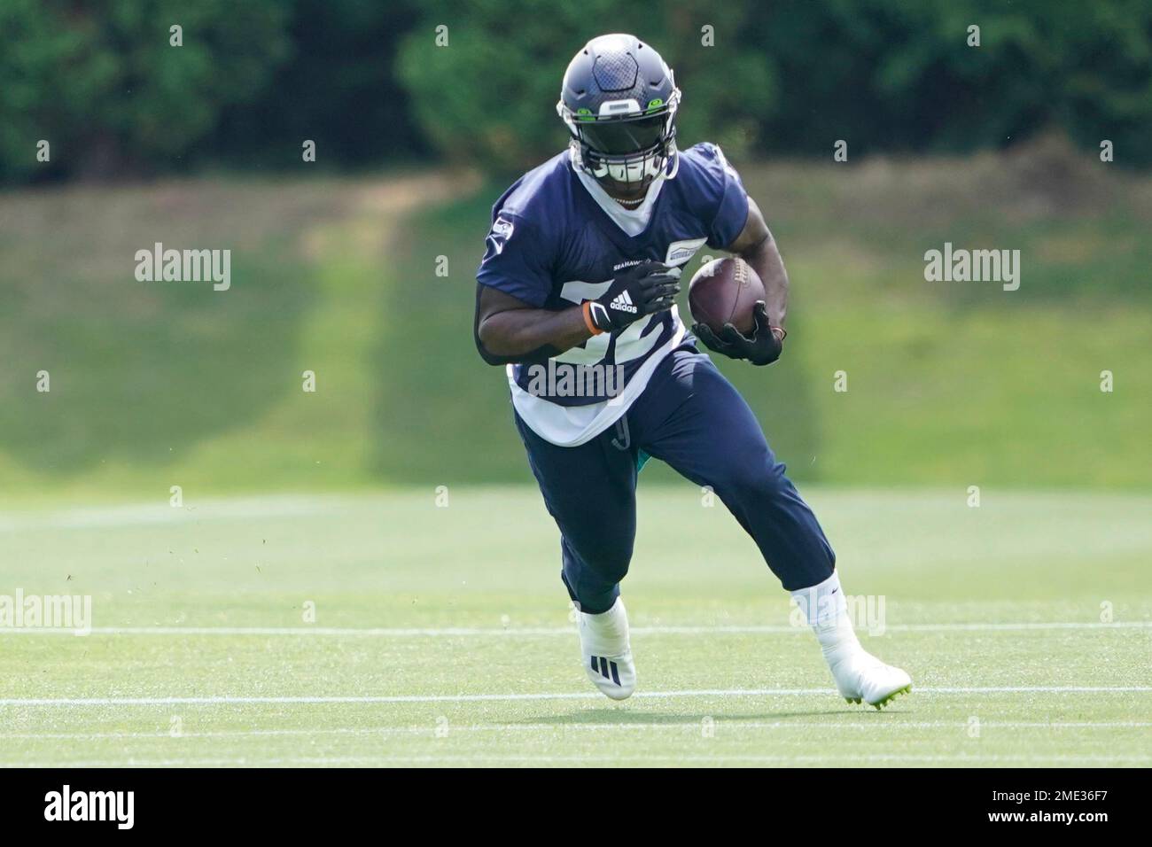 Seattle Seahawks running back Chris Carson runs during NFL football ...