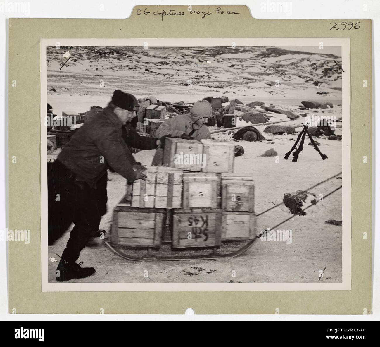 U.S. Coast Guardsmen successfully capture a German weather station and ...