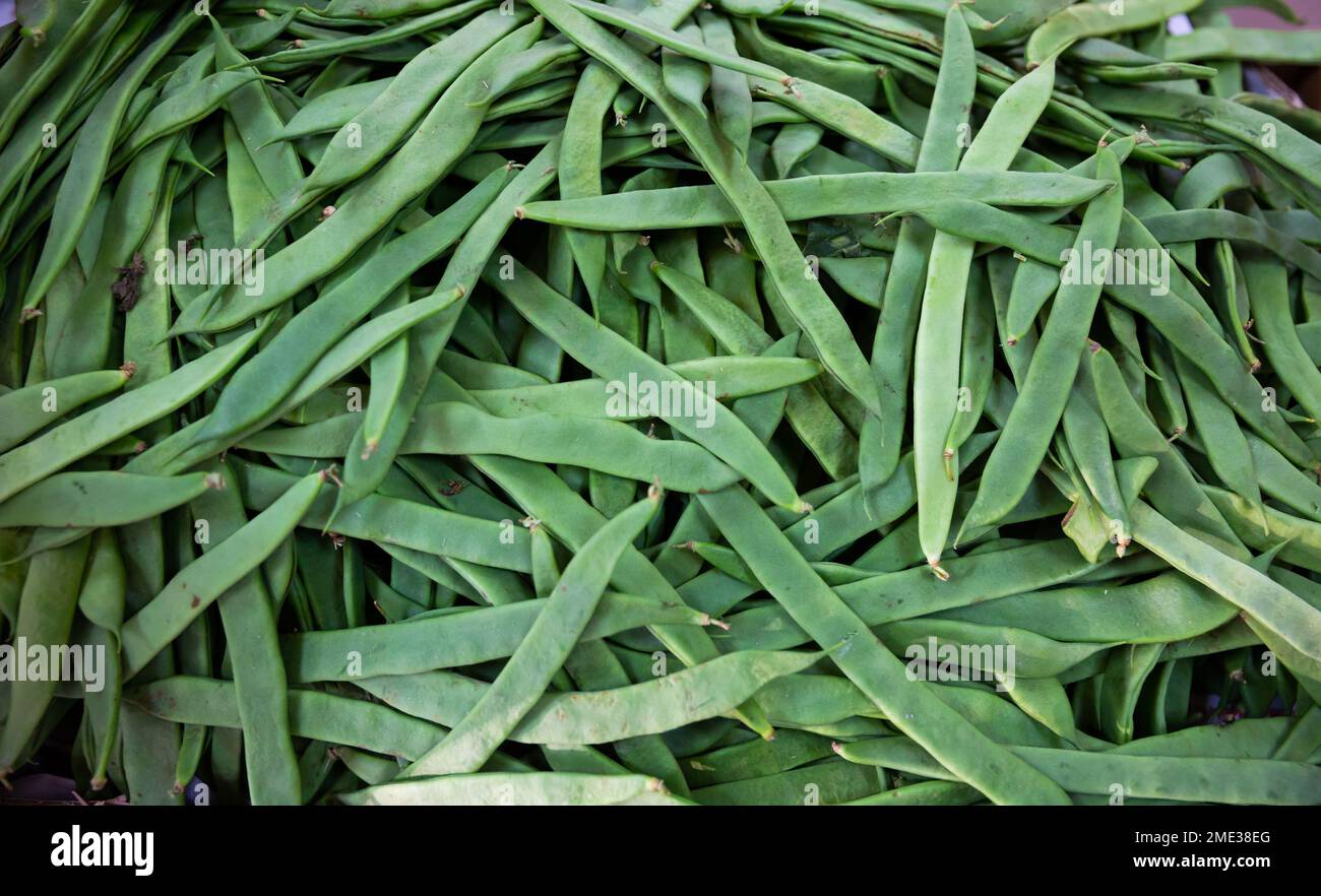 Background of green beans Stock Photo - Alamy
