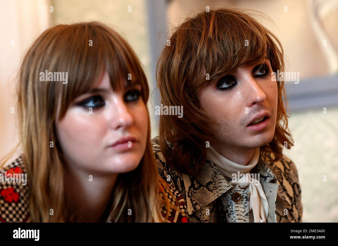 Bass player Victoria De Angelis, left, and guitarist Thomas Raggi, of ...