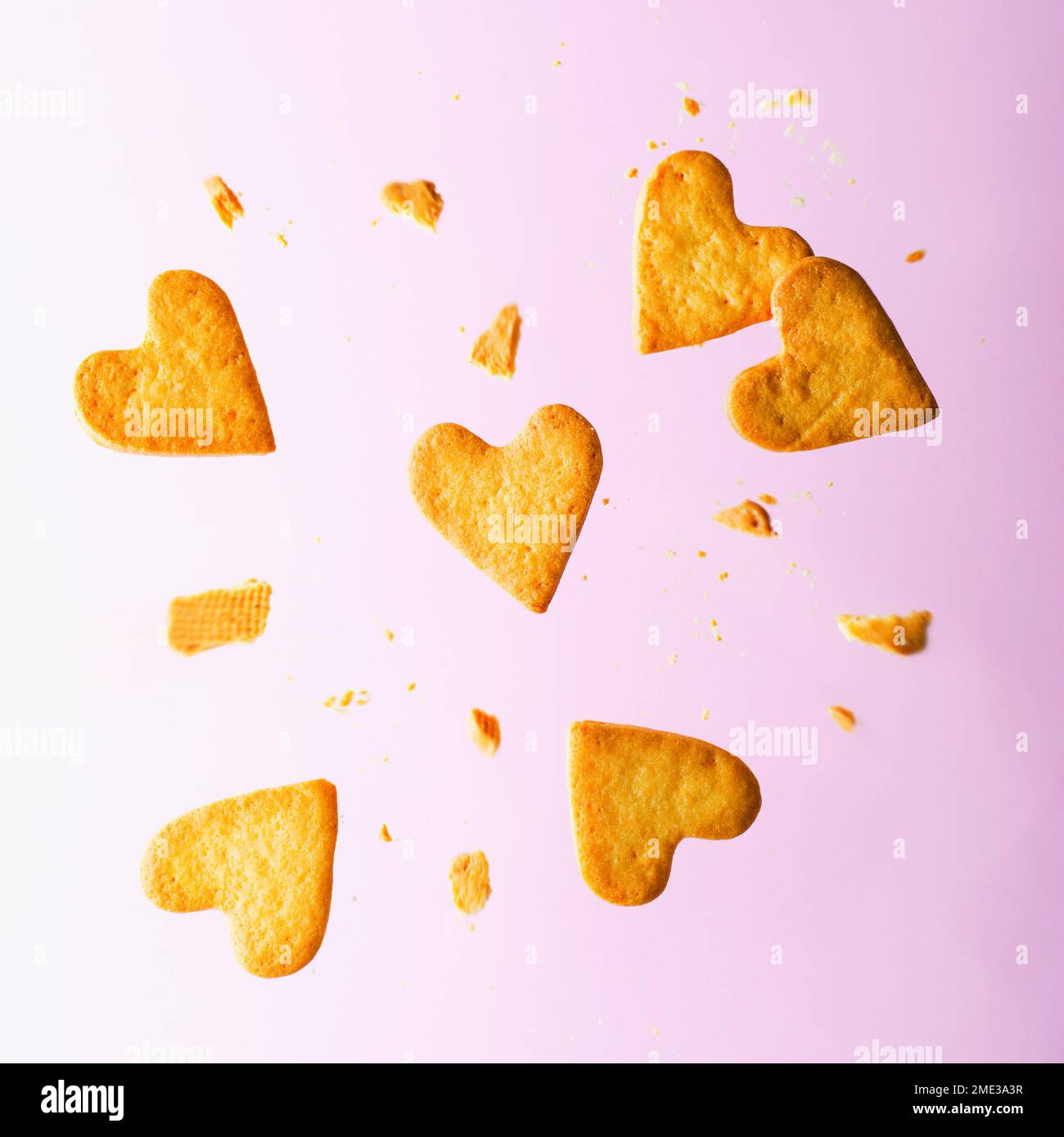 Cookies in Shape of Heart, Handmade Cookies for Valentine's Day, Mother ...