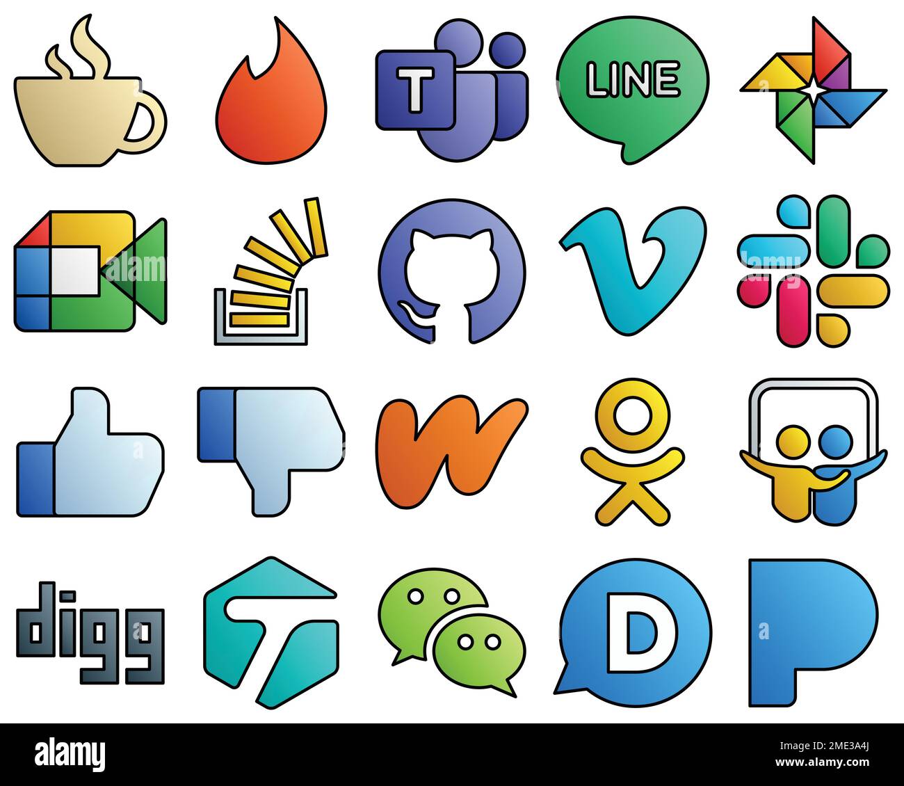 Github icon logo Stock Vector Images - Alamy