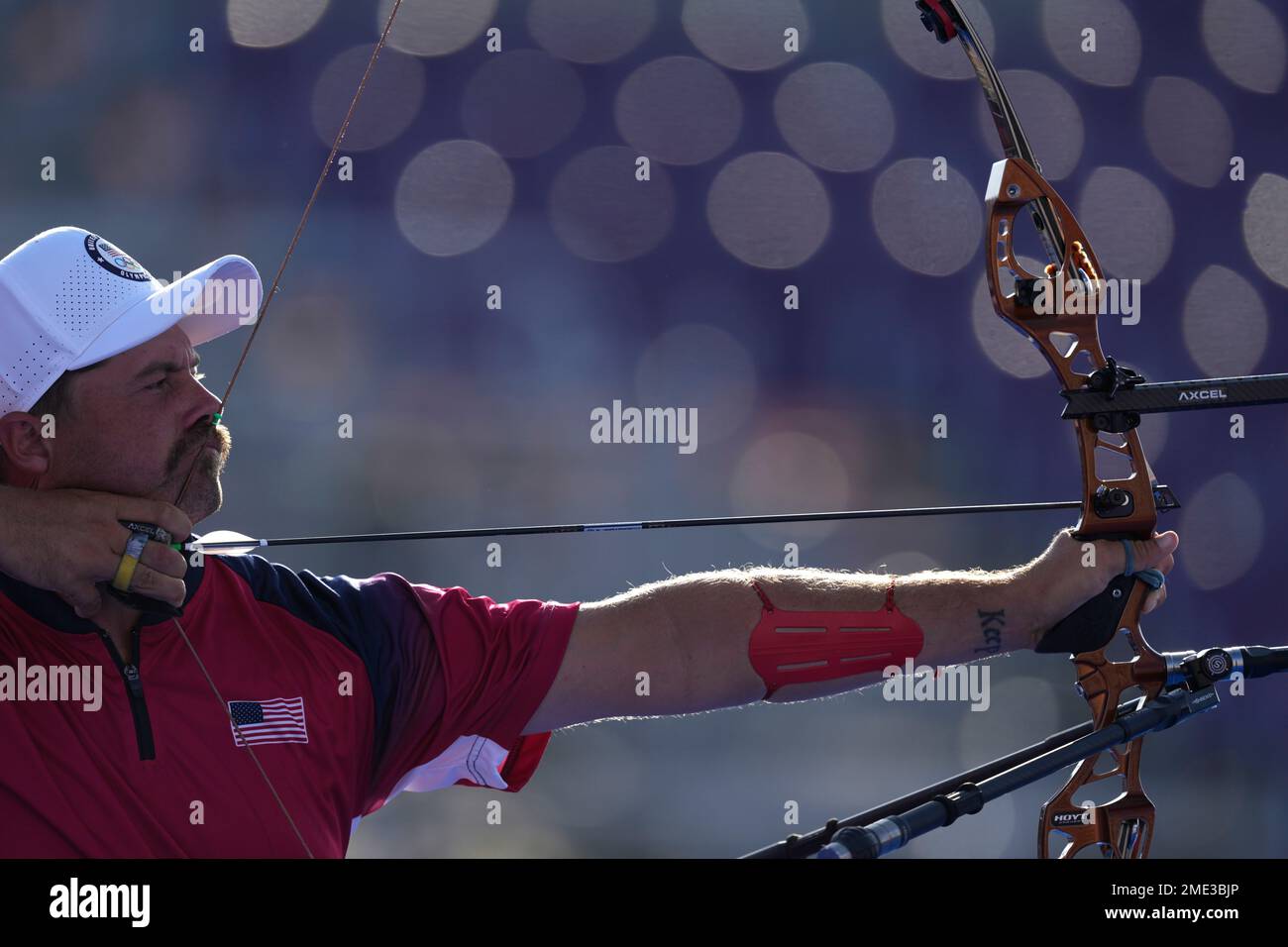 United States' Brady Ellison shoots an arrow during the individual ...
